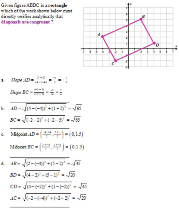 Solved Given figure ABDC is a rectangle which of the work | Chegg.com