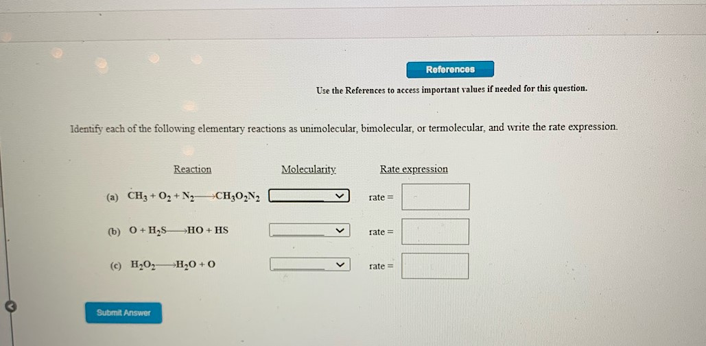 Solved References Use the References to access important | Chegg.com