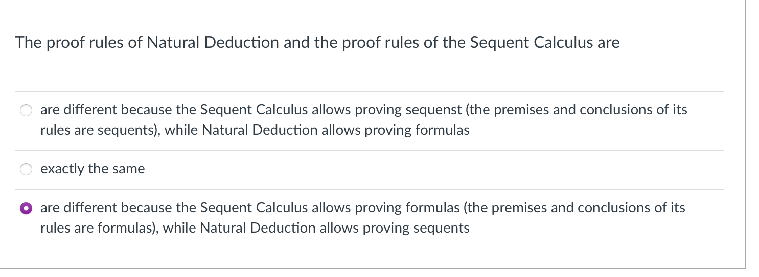 Solved The proof rules of Natural Deduction and the proof | Chegg.com