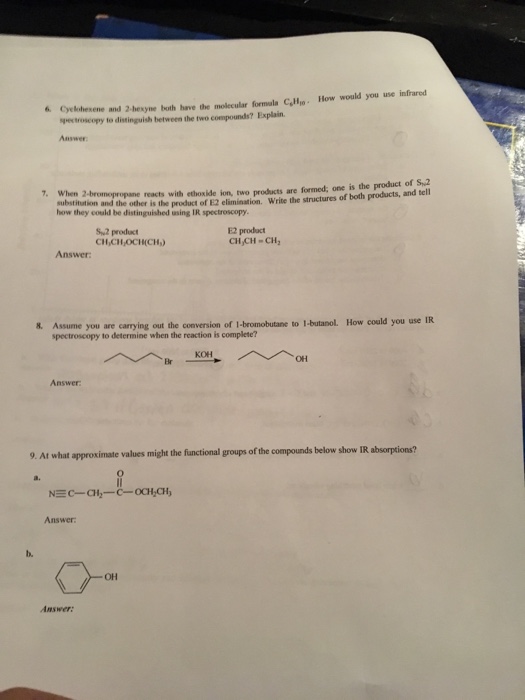 Solved Cyclohexene and 2-hexyne both have the molecular | Chegg.com