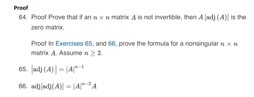 Solved Proof 64. Proof Prove that if an n x n matrix A is | Chegg.com