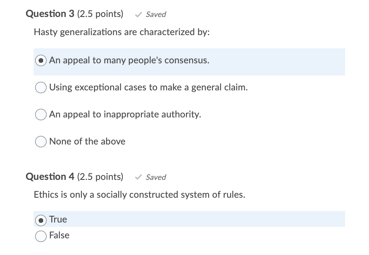 Solved Question 1 (2.5 points) Valid informal arguments use | Chegg.com