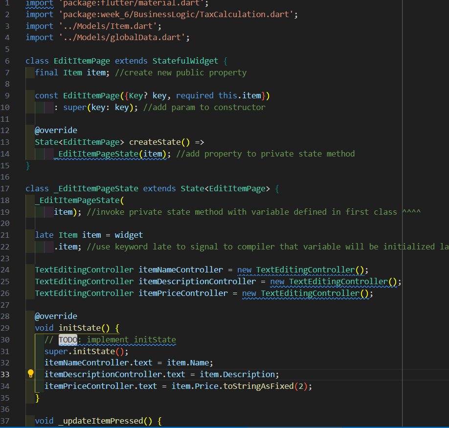 Solved @override void initstate() \{ // TODQ: implement | Chegg.com