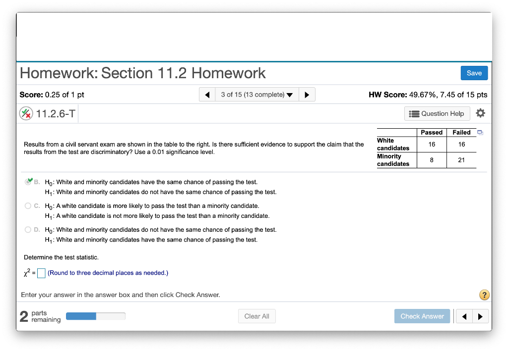 Solved Homework Section 11 2 Homework Save Score 0 25 Of 1