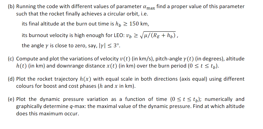 Solved Question 3. A single-stage rocket with gimbaled | Chegg.com
