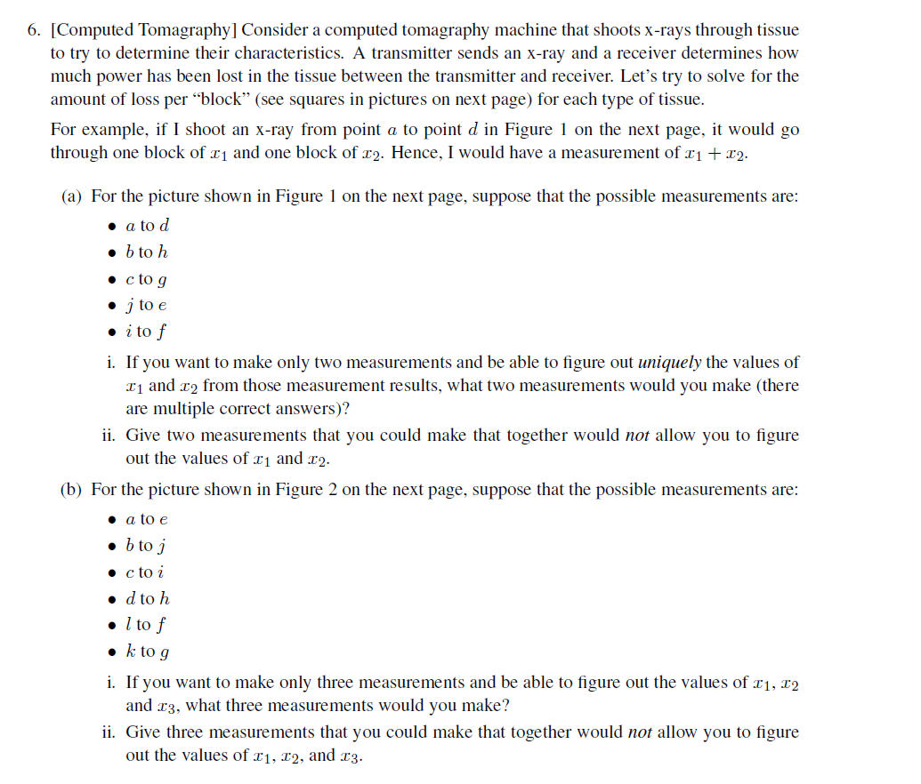 6. [Computed Tomagraphy] Consider a computed | Chegg.com