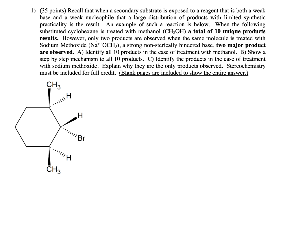 Solved 1) (35 points) Recall that when a secondary substrate | Chegg.com