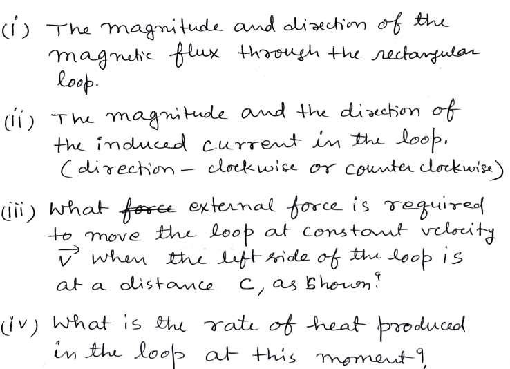Solved In the alove figure, the rectangular, loop (Sides a×b | Chegg.com