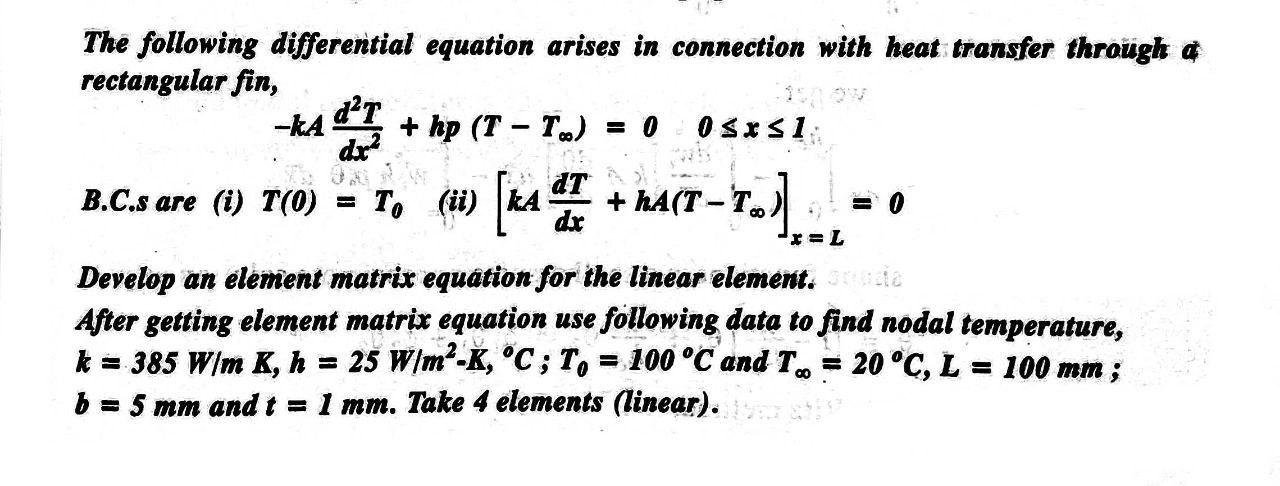 Solved The following differential equation arises in | Chegg.com