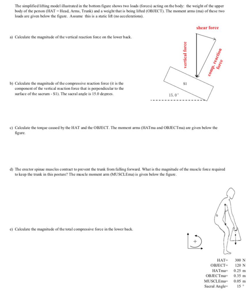 Solved: The Simplified Lifting Model Illustrated In The Bo... | Chegg.com