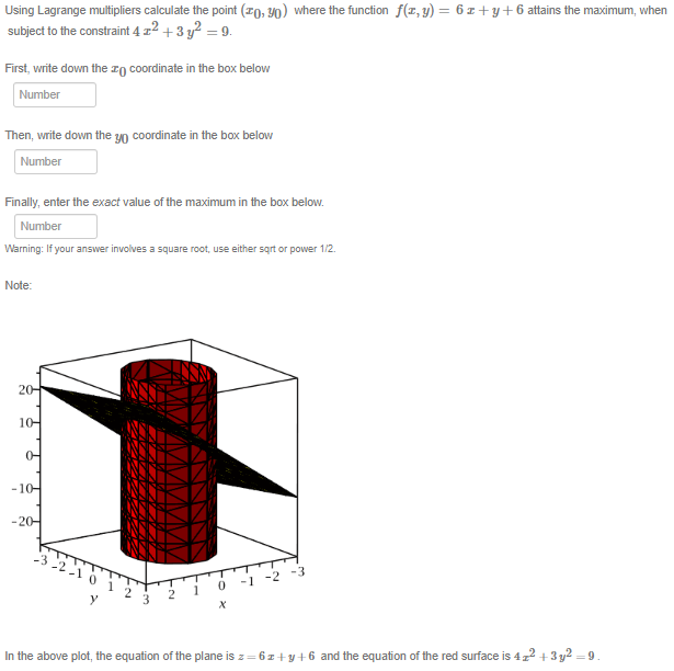 Solved Using Lagrange multipliers calculate the point | Chegg.com