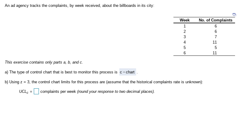 Solved Can you show me step by step how to get the UCLc and | Chegg.com