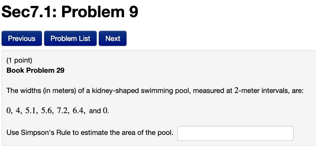 Solved Sec7.1: Problem 9 Previous Problem List Next (1 | Chegg.com