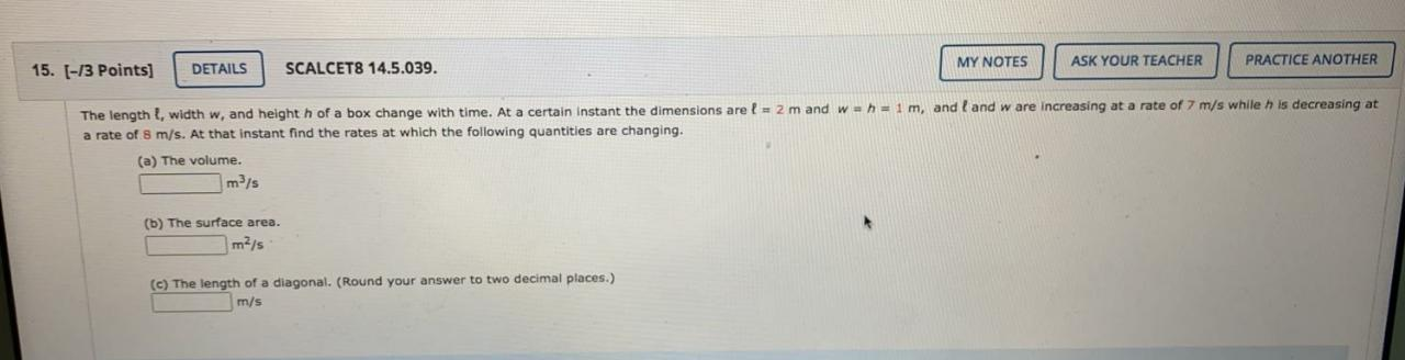 Solved ASK YOUR TEACHER MY NOTES PRACTICE ANOTHER DETAILS | Chegg.com