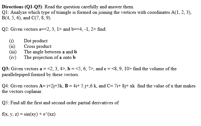 Solved by an EXPERT Q1: Analyze which type of ﻿triangle is ﻿formed on ...