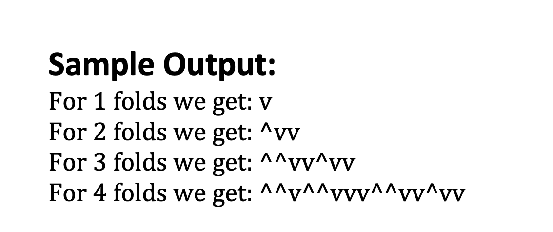 Solved RECURSION - PAPERFOLDS **Code in Java, | Chegg.com