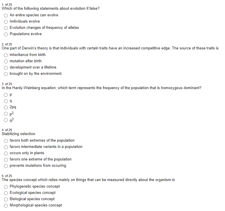 Solved 1 of 25 Which of the following statements about | Chegg.com