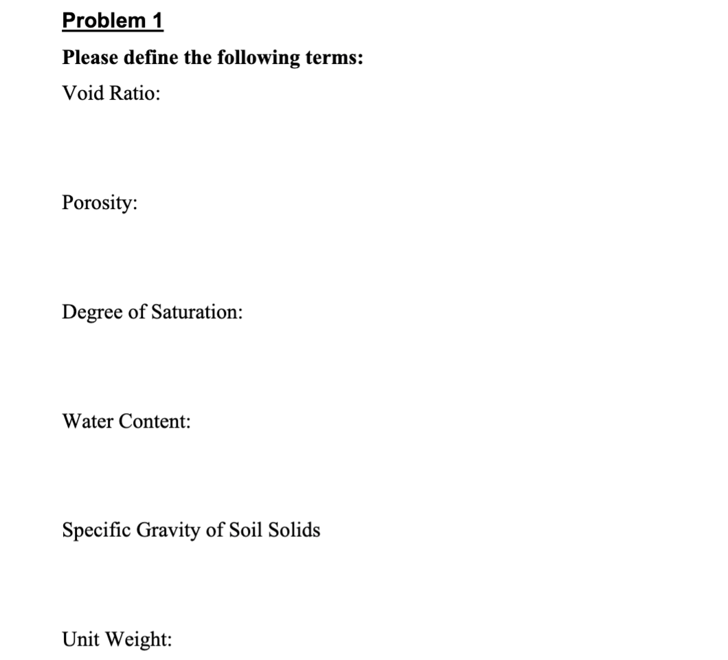 Solved Problem 1Please define the following terms:Void | Chegg.com