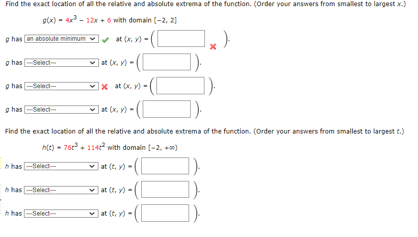Solved Find The Exact Location Of All The Relative And