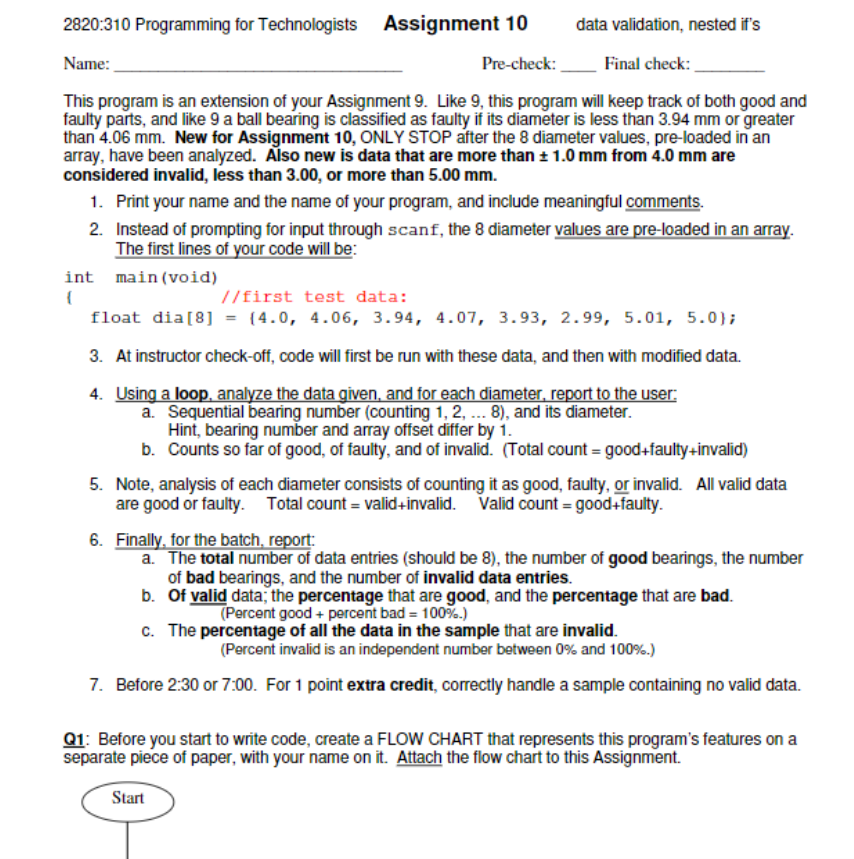Solved 2820:310 Programming for Technologists Assignment 8 | Chegg.com