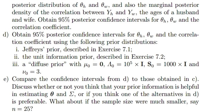 (Bayesian Statistics) - Textbook: A First Course in | Chegg.com
