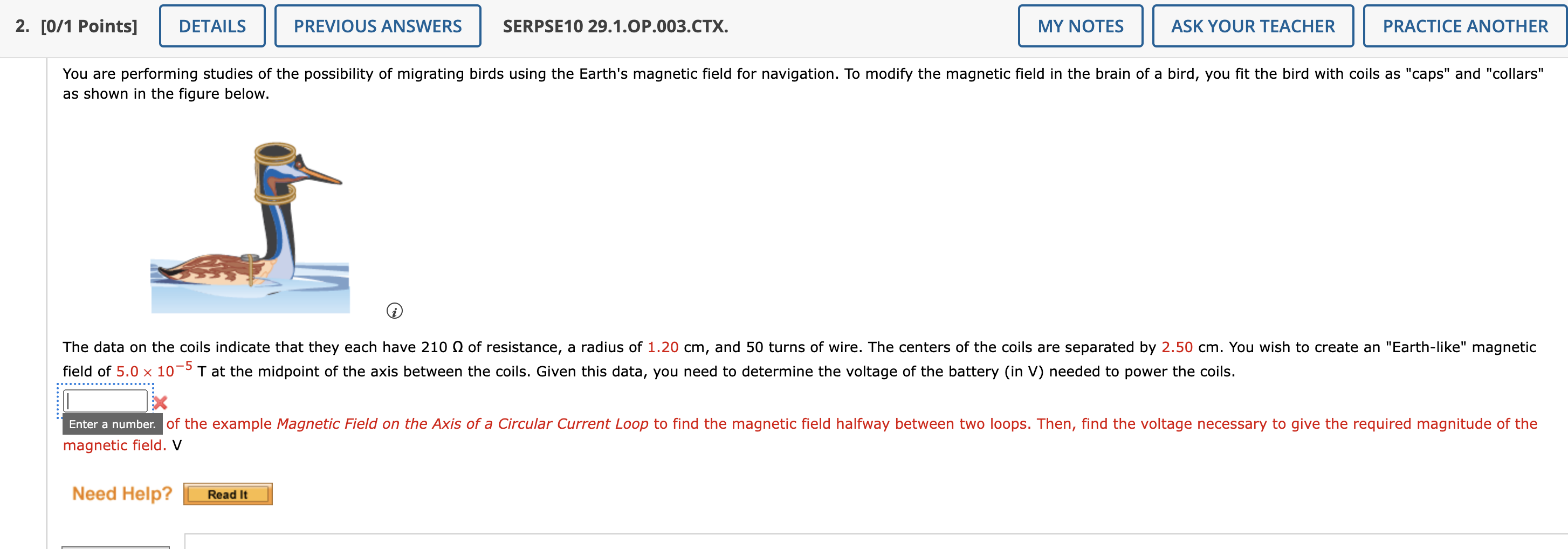 Solved field of 5.0×10−5 T at the midpoint of the axis | Chegg.com