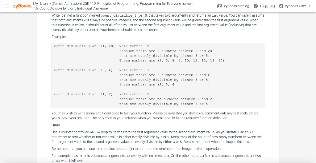 Solved My library> (Farned Admission) CSE 110: Principles of | Chegg.com