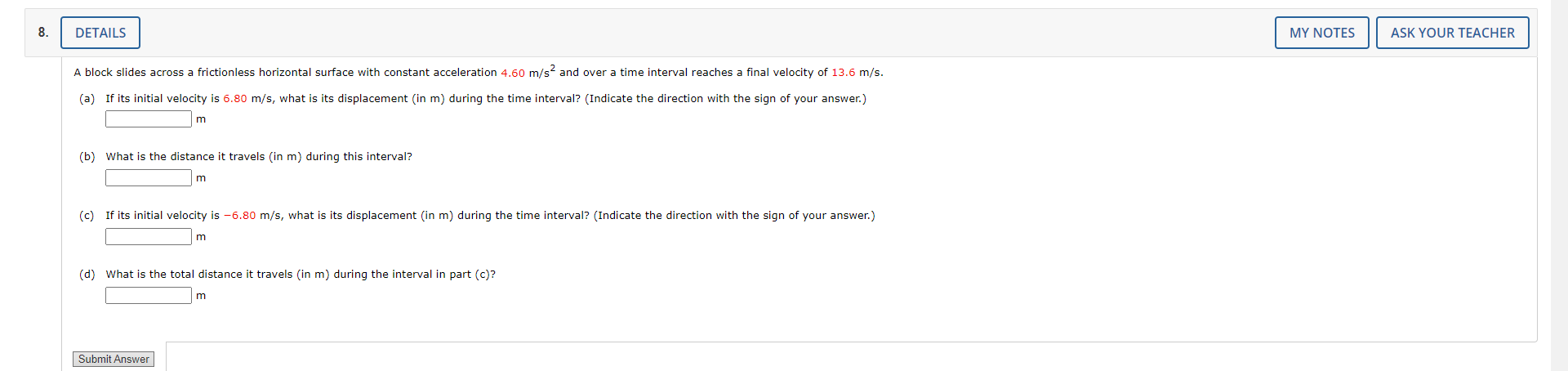 Solved A block slides across a frictionless horizontal | Chegg.com