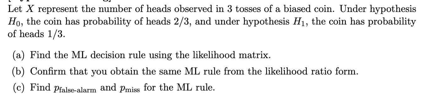 Solved Let X represent the number of heads observed in 3 | Chegg.com