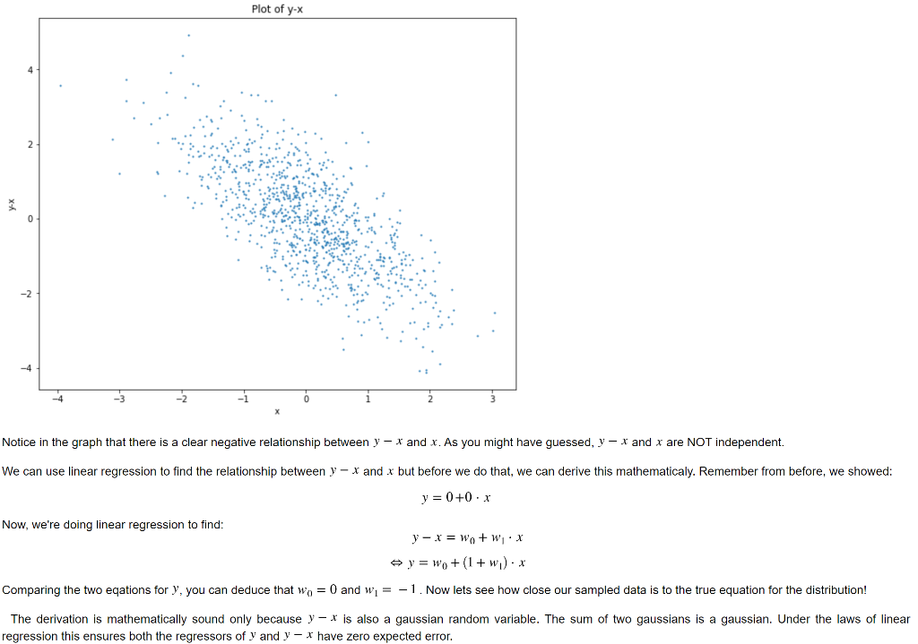 Solved Exercise 1: Put y-x in Dataframe This first | Chegg.com