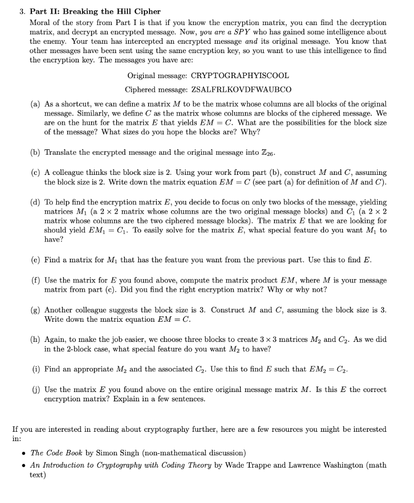 Solved Cryptography is the process of creating ciphers such | Chegg.com