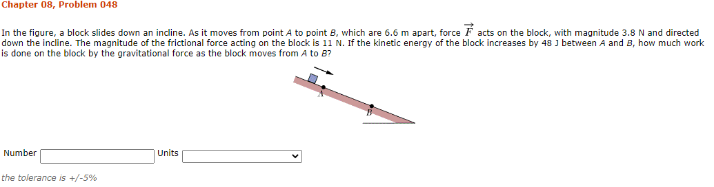Solved Chapter 08, Problem 048 In the figure, a block slides | Chegg.com