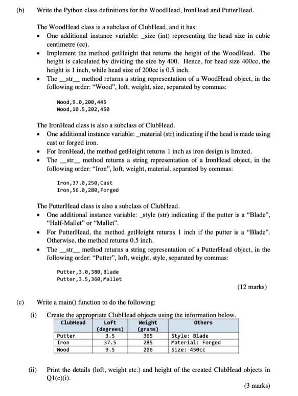 Solved In the game of Golf, golfers have a collection of | Chegg.com