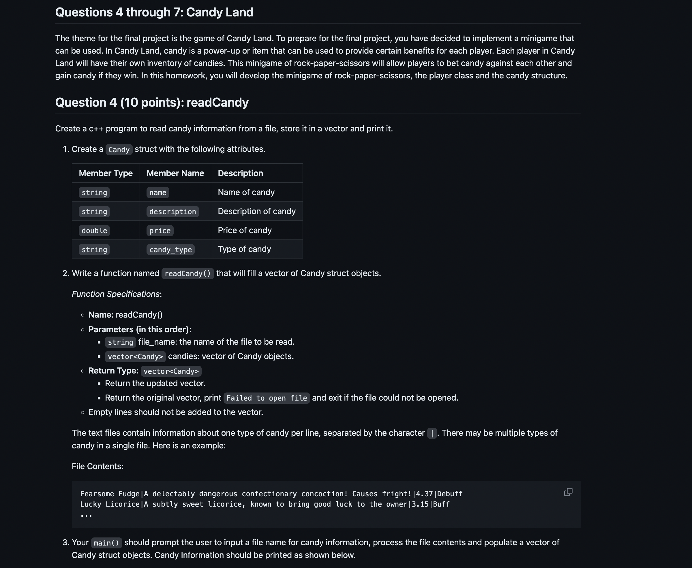 Solved Questions 4 through 7: Candy Land The theme for the | Chegg.com