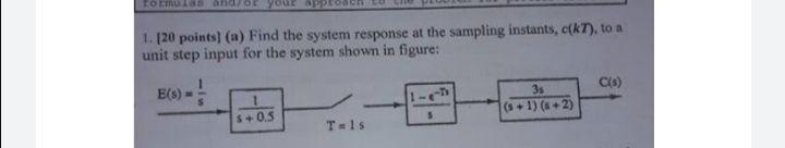Solved TOETUID and 1. [20 points) (a) Find the system | Chegg.com