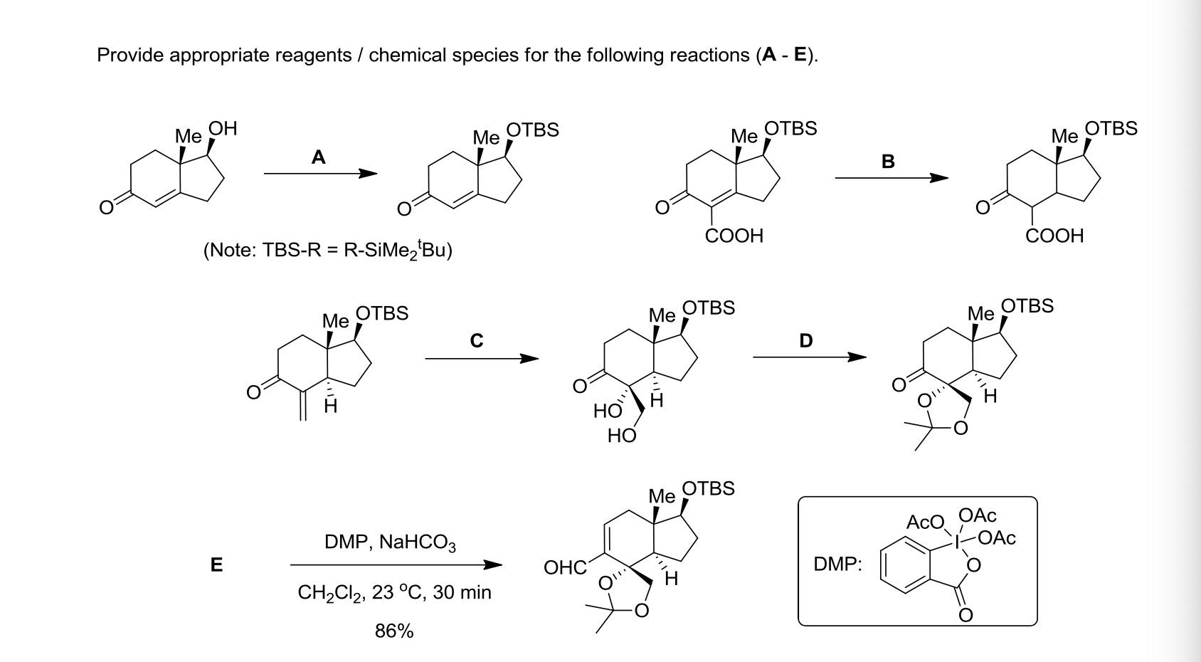 Solved Provide appropriate reagents / chemical species for | Chegg.com