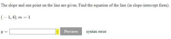 Solved The slope and one point on the line are given. Find | Chegg.com