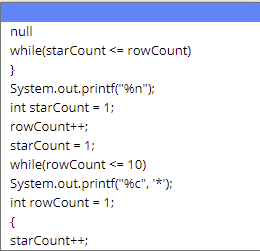 Solved Program output of a triangle of stars is shown. | Chegg.com