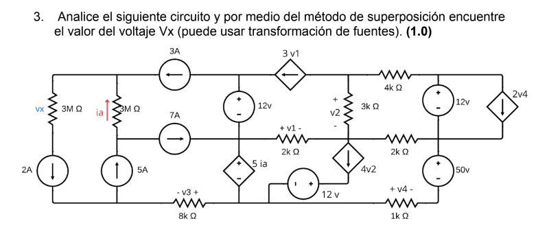 3. ﻿Analice el siguiente circuito y por medio del | Chegg.com