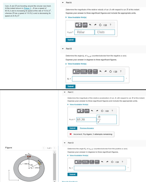 Solved Answer A, ﻿B, ﻿C, ﻿D. ﻿Thank you Cars A and B ﻿are | Chegg.com