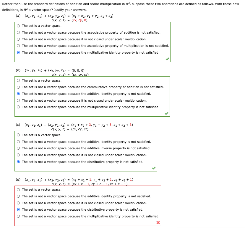 Solved Rather than use the standard definitions of addition | Chegg.com