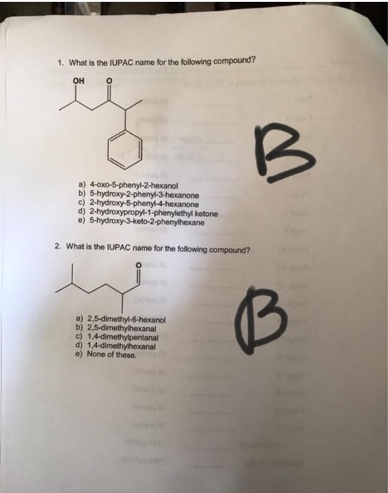 Solved . What is the IUPAC name for the following compound? | Chegg.com