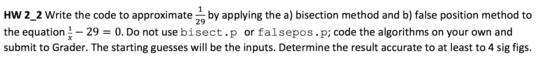 Solved 1 29 HW 2_2 Write the code to approximate by applying | Chegg.com