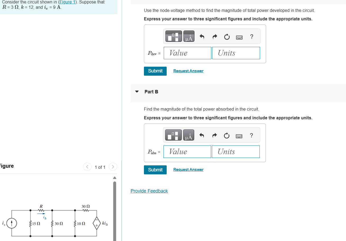 Solved Consider the circuit shown in (Figure 1). ﻿Suppose | Chegg.com