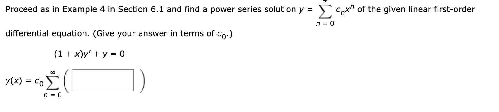 Solved Proceed As In ﻿example 4 In ﻿section 6 1 ﻿and Find A