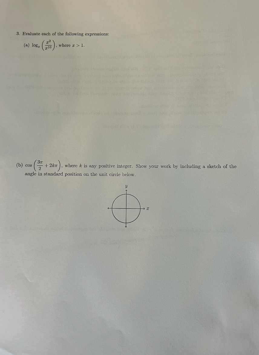 Solved 3. Evaluate each of the following expressions: (a) | Chegg.com