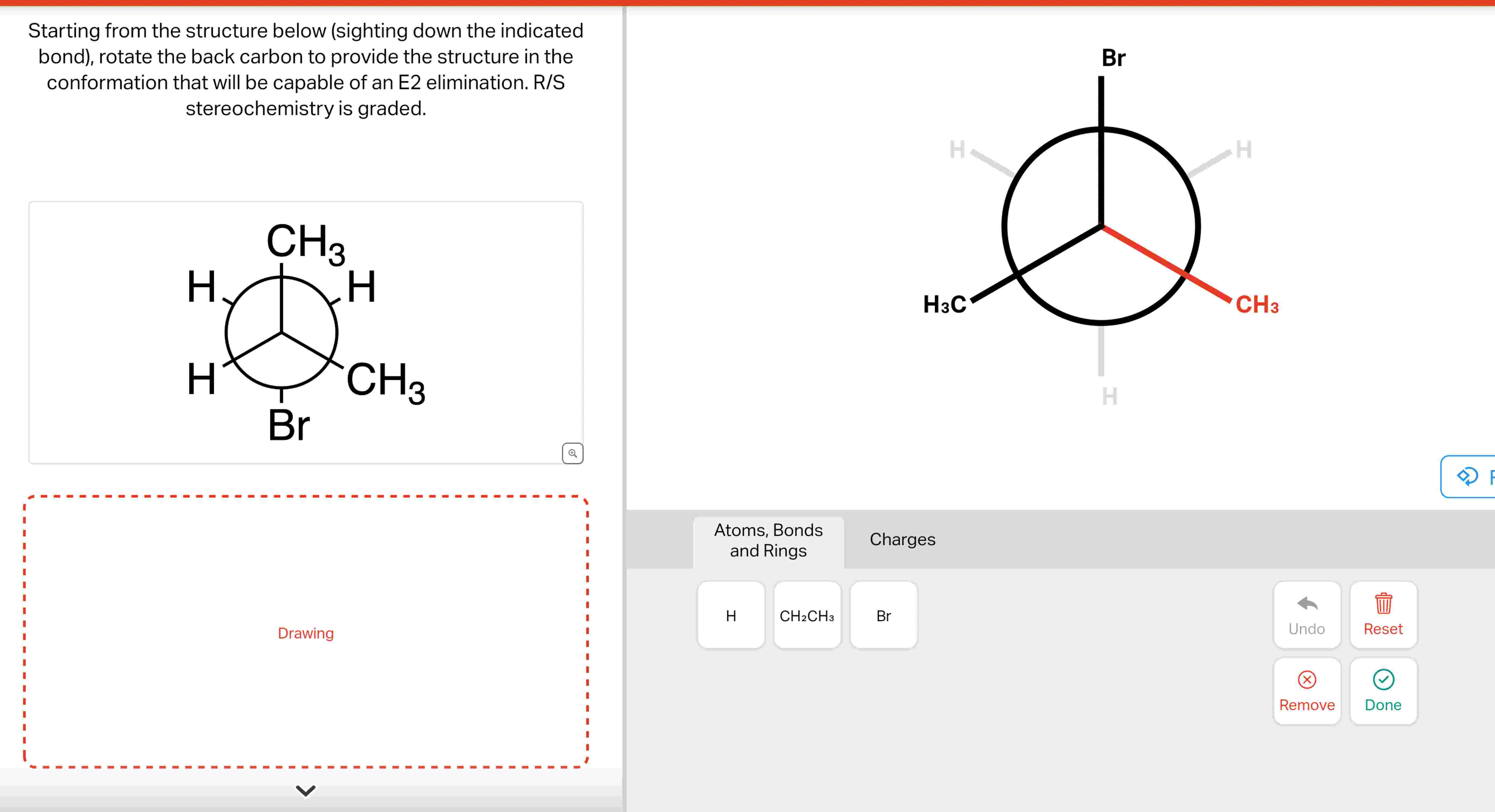 Solved Starting from the structure below (sighting down the | Chegg.com