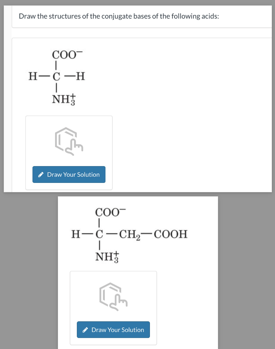 Solved draw the structures of the conjugate bases of the | Chegg.com