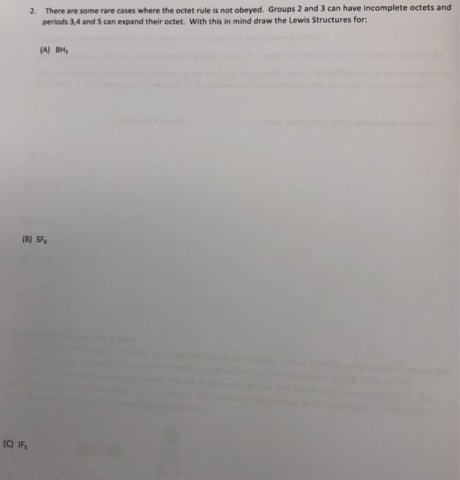 Solved There are some rare cases where the octet rule is not | Chegg.com
