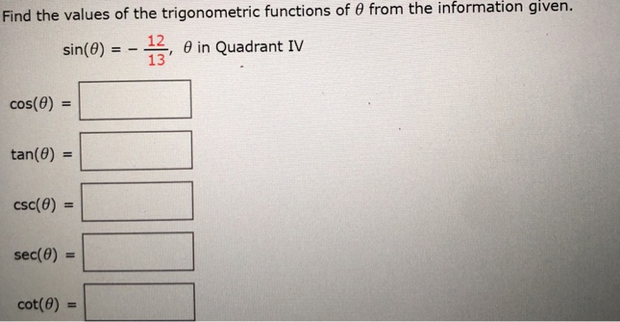 Solved Find the exact value of the trigonometric function. | Chegg.com